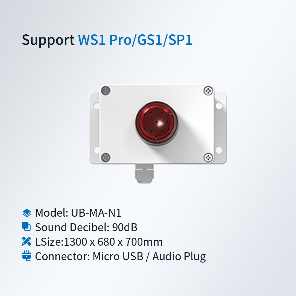 RS485 Light and Siren Alarm UB-MA-N1-USB/UB-MA-N1-Audio – UbiBot Online ...