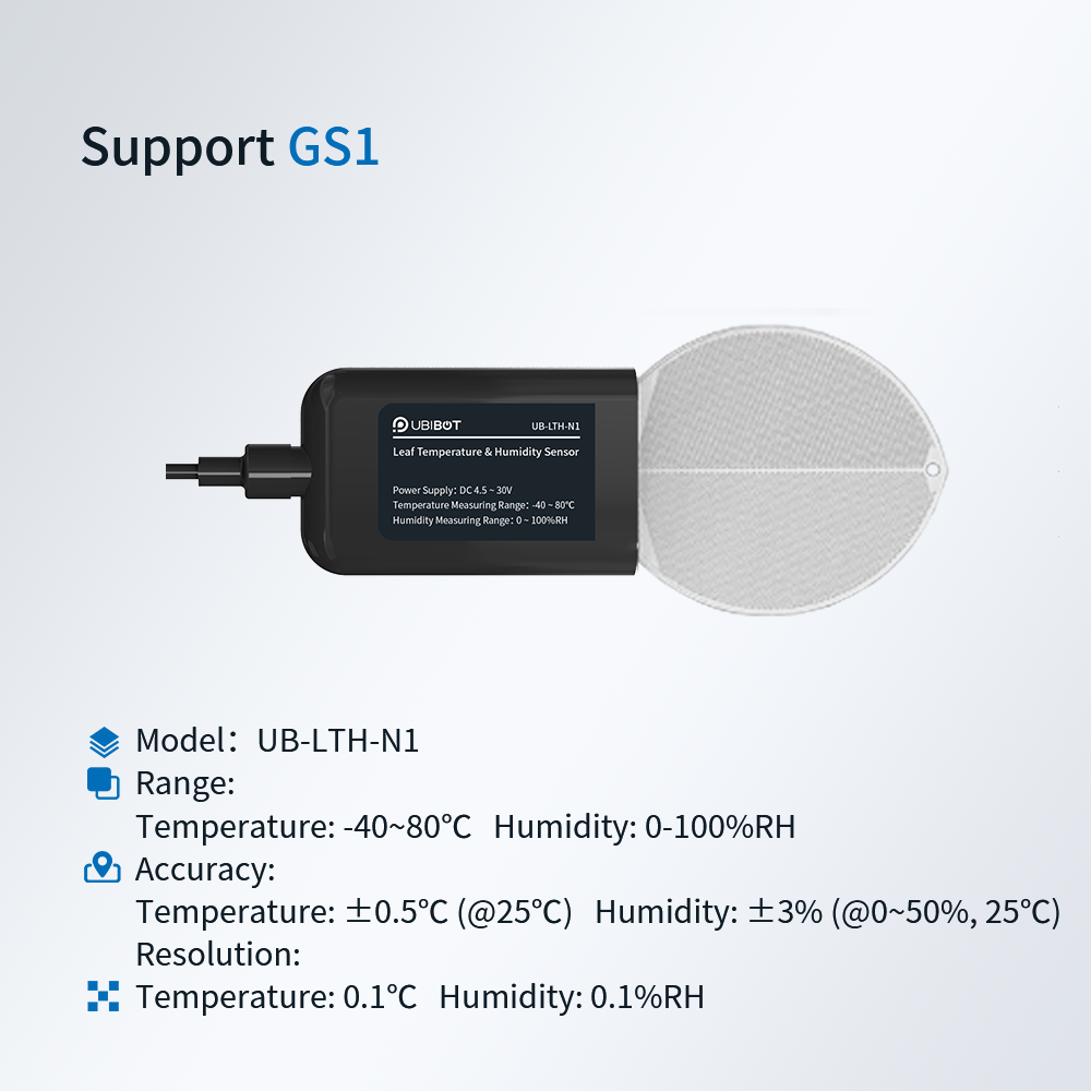 Leaf Temperature & Humidity Sensor UB-LTH-N1 – UbiBot Online Store