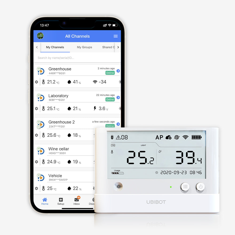 Buy UbiBot WS1, WS1 Pro WiFi Light, Temperature Sensors & Probe ...